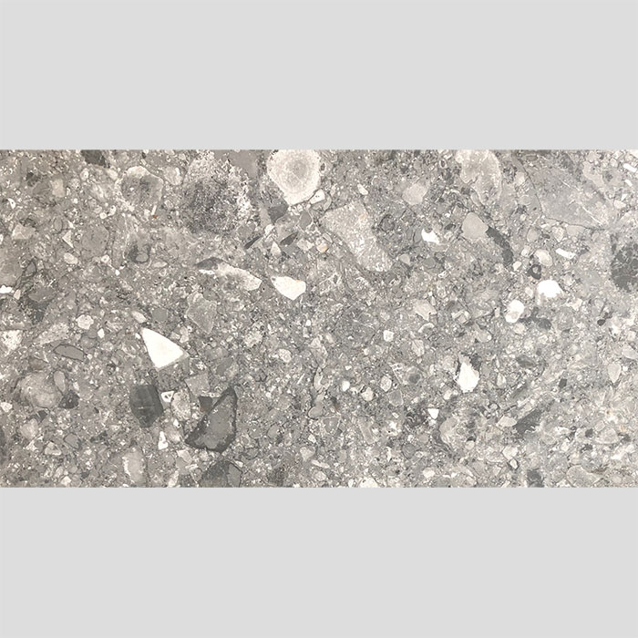 Only $26m2 Finestone Dark Grey Matt Rectified Terrazzo Look Tile